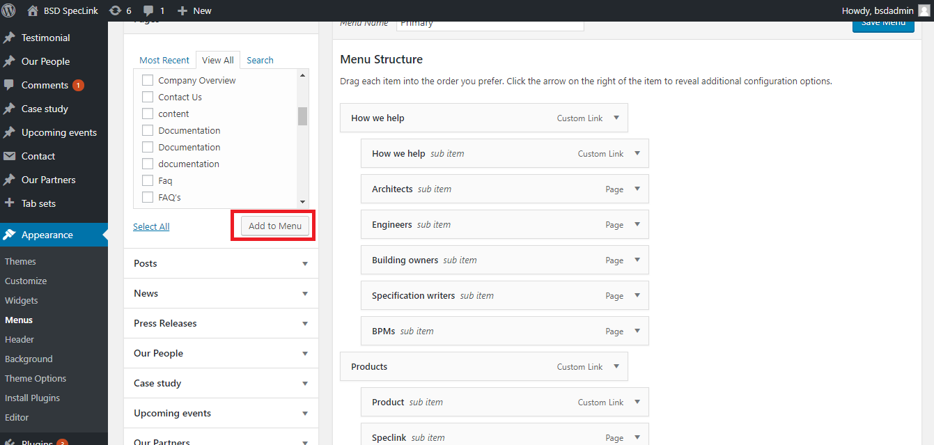 Documentation | RIB SpecLink | Building Specification Software | Login
